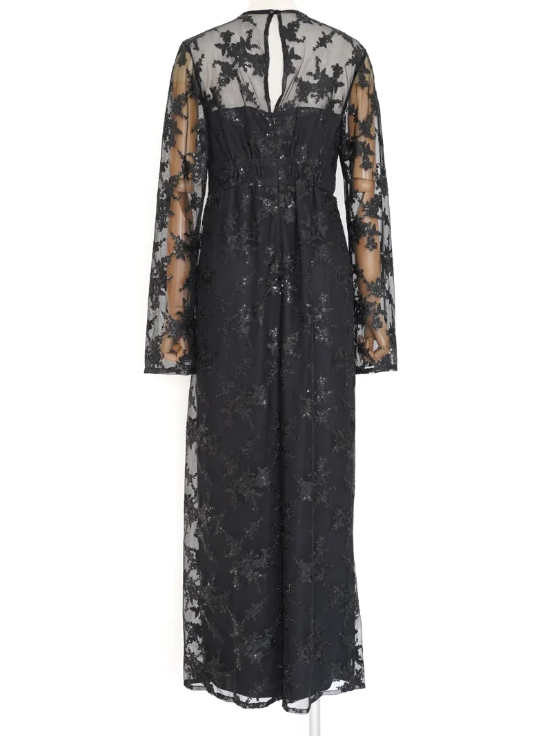 Ameri VINTAGE（アメリ ヴィンテージ）SOANGLE LACE ROMPERS（ブラック/M） | ブランドドレスのレンタルドレスショップHELLO-結婚式・二次会・パーティー・お ...